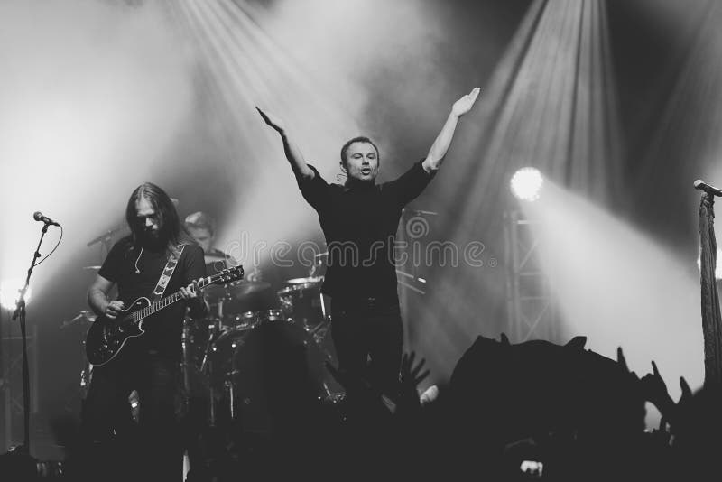 Okean Elzy Concert in Helsinki in Front a Crowd Editorial Stock Photo ...