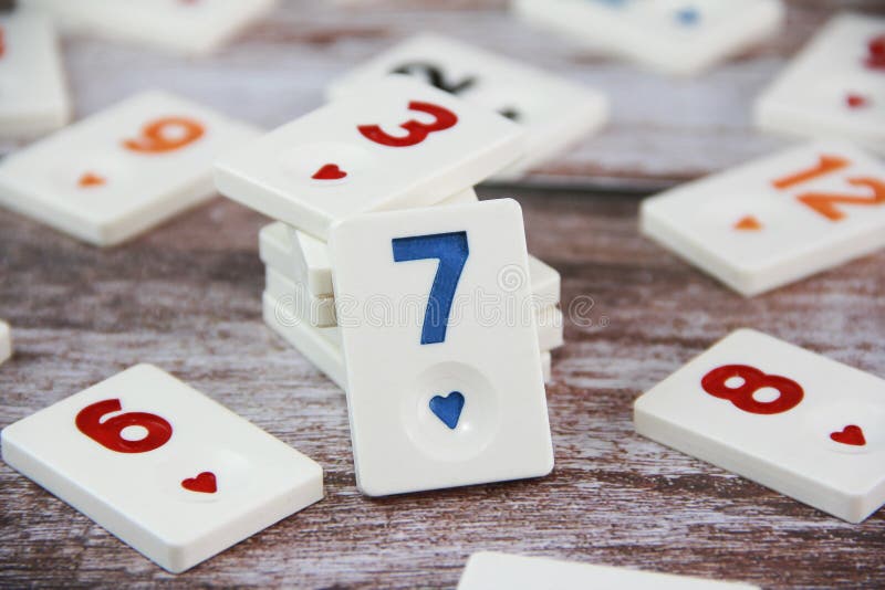 Okey Game on Green Ground Played in Turkey Stock Photo - Image of adult ...