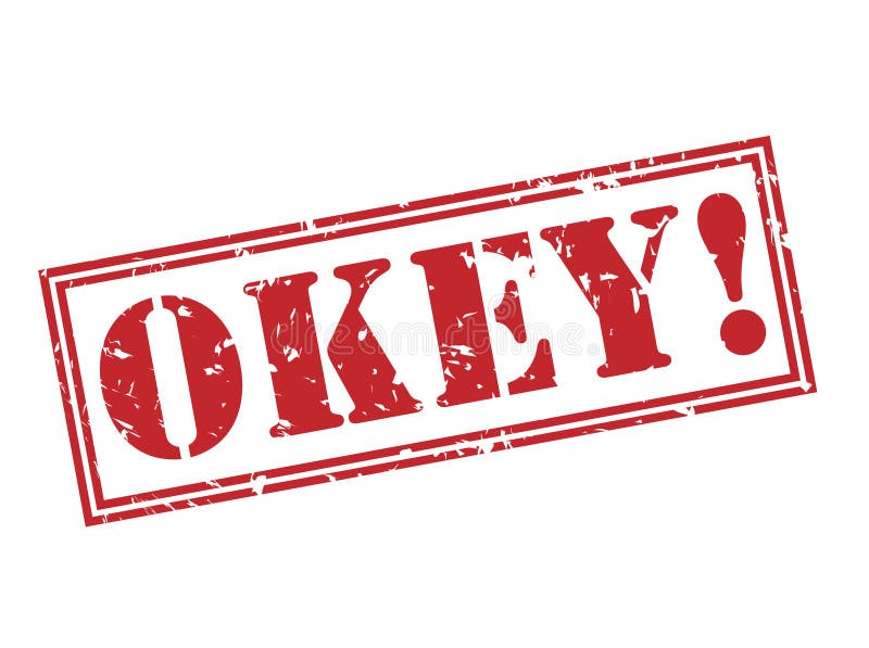 Okey Red Stamp Stock Illustrations – 36 Okey Red Stamp Stock ...