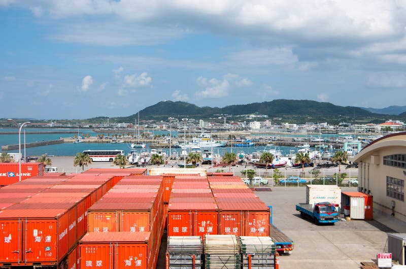 Okinawa dock of japan editorial image. Image of travel - 41274495