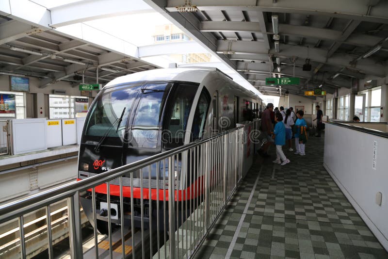 OKINAWA - 8 OCT: Monorail in Okinawa, Japan on 8 October 2016 Editorial ...