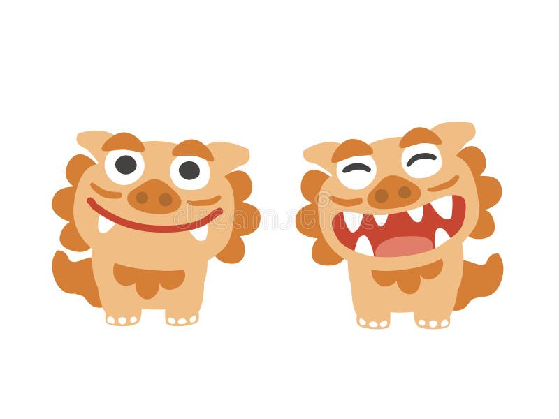 Okinawa shisa stock vector. Illustration of japan, character - 320560517