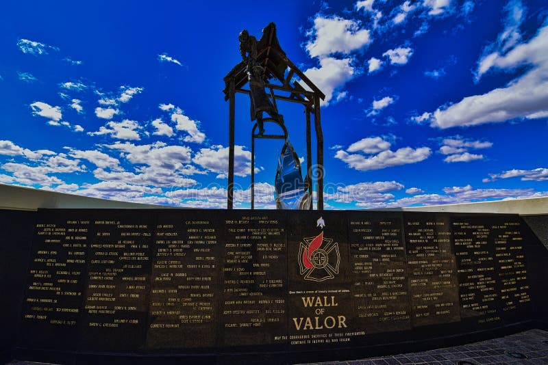 Oklahoma Firefighters Wall of Valor Memorial Editorial Stock Photo ...