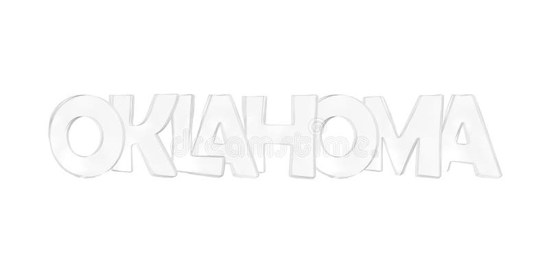 Oklahoma. Isolated USA State Names Stock Illustration - Illustration of ...