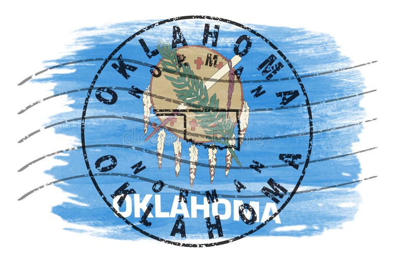 Oklahoma Norman Seal Map Design Stock Illustration - Illustration of ...