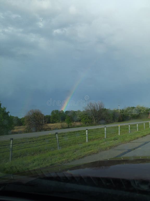 Oklahoma rainbow stock image. Image of rainbow, spring - 69754119