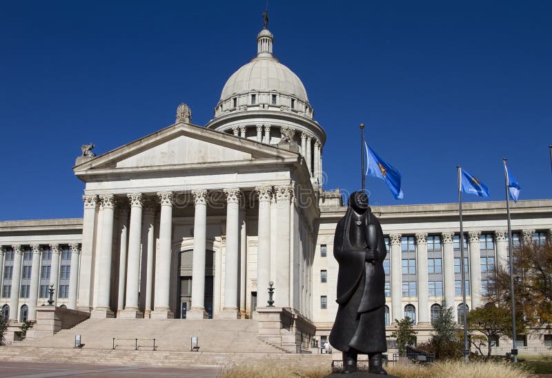 Oklahoma State Capitol Building Stock Photo - Image of pillars ...