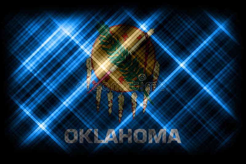 Oklahoma State Flag, Oklahoma Flag Background Stock Illustration ...