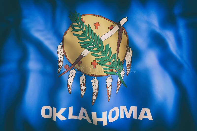 Oklahoma State flag stock illustration. Illustration of state - 99193043