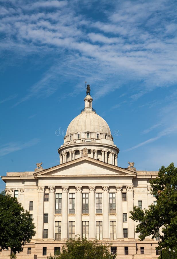 Oklahoma State House and Capitol Building Stock Photo - Image of ...