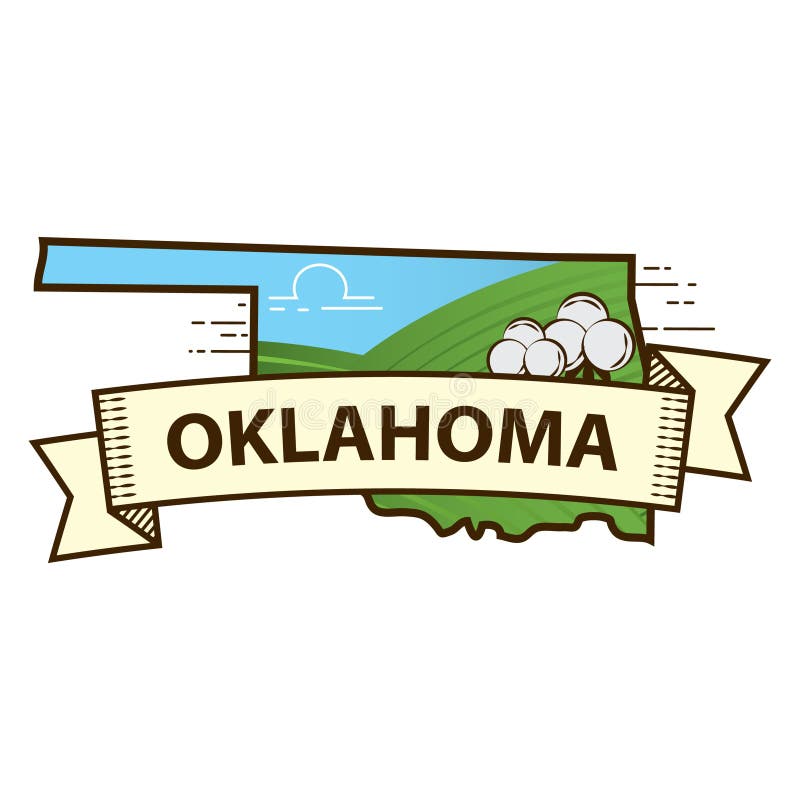 Oklahoma State Map. Vector Illustration Decorative Design Stock Vector ...