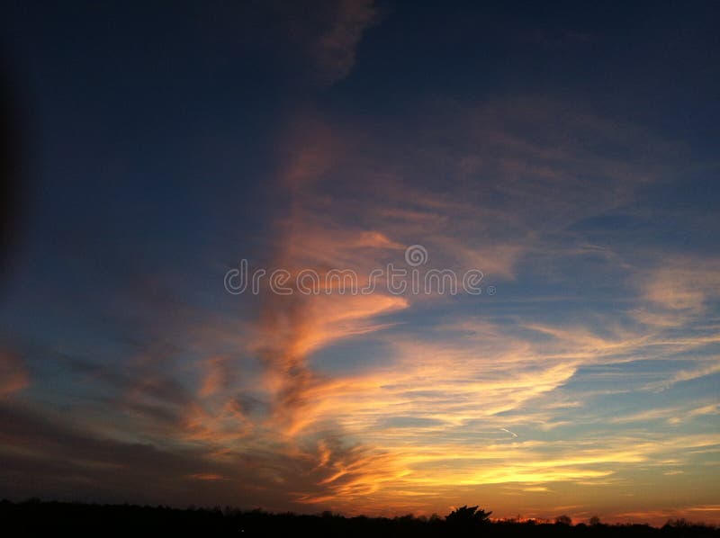 Oklahoma sunset 03 stock photo. Image of oklahoma, beams - 52558010
