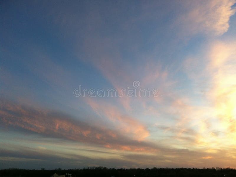 Oklahoma sunset 02 stock image. Image of blue, clouds - 52558025