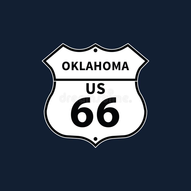 Oklahoma Us 66. Vector Illustration Decorative Design Stock Vector ...
