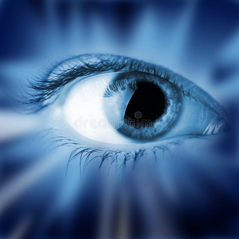 Oko obraz stock. Obraz złożonej z światła, zbliżenie - 10121847