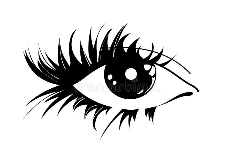 Oko grafika ilustracja wektor. Ilustracja złożonej z uczeń - 18839646