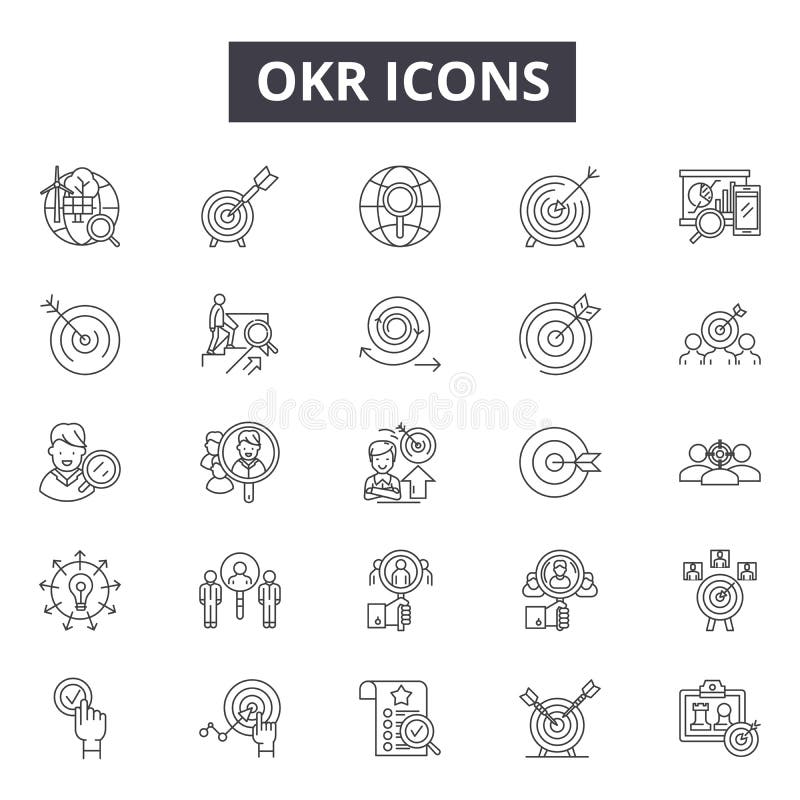 OKR, Objectives and Key Results. Concept with Keywords, Letters, and ...