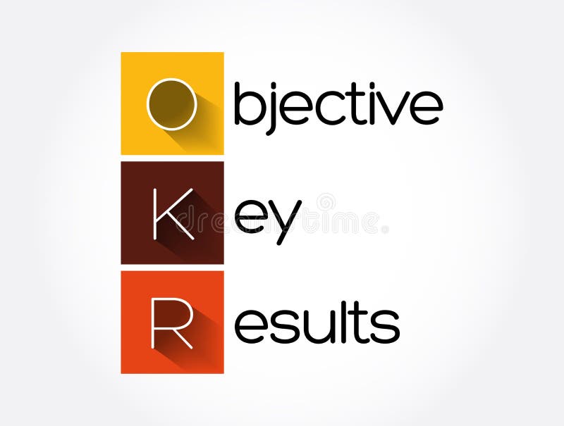 OKR - Objective Key Results Acronym Concept Stock Illustration ... OKR - Objective Key Results Acronym Concept Stock Illustration ...