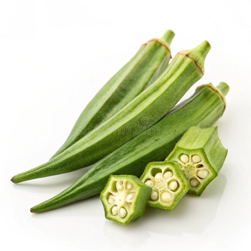 Okra realistic vegetable stock illustration. Illustration of okra ...