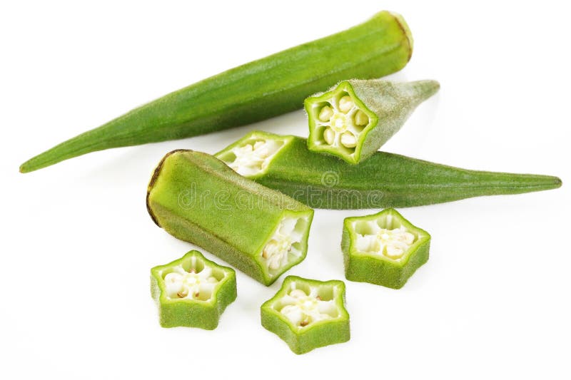 Okra stock photo. Image of green, healthy, food, cross - 47041870