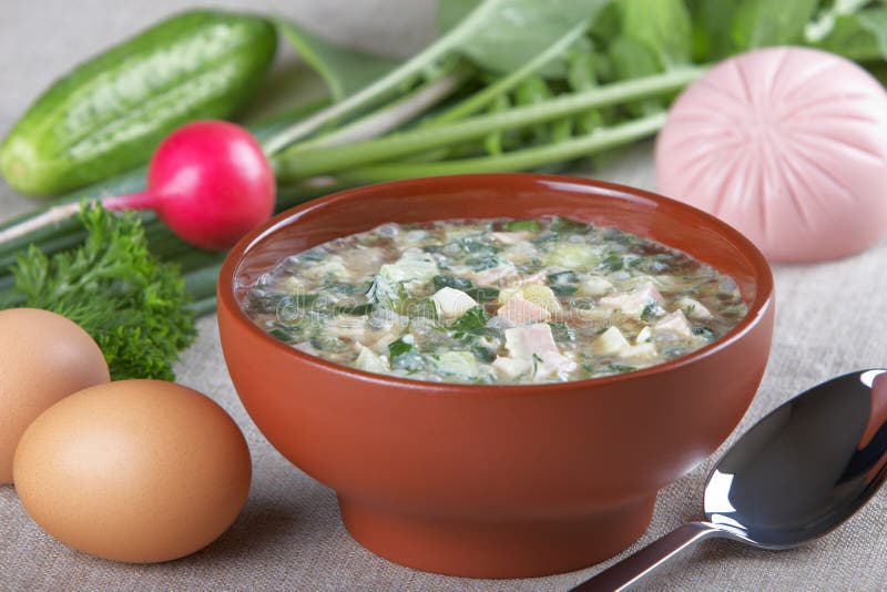 Okroshka stock image. Image of plate, cold, brew, light - 20275953