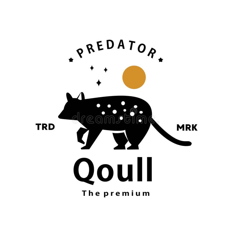 Quoll Logo Vector Outline Silhouette Art Icon Stock Vector ...