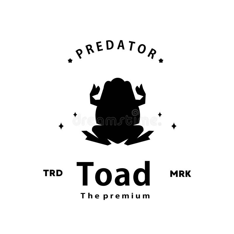 Toad Logo Vector Outline Silhouette Art Icon Stock Vector ...