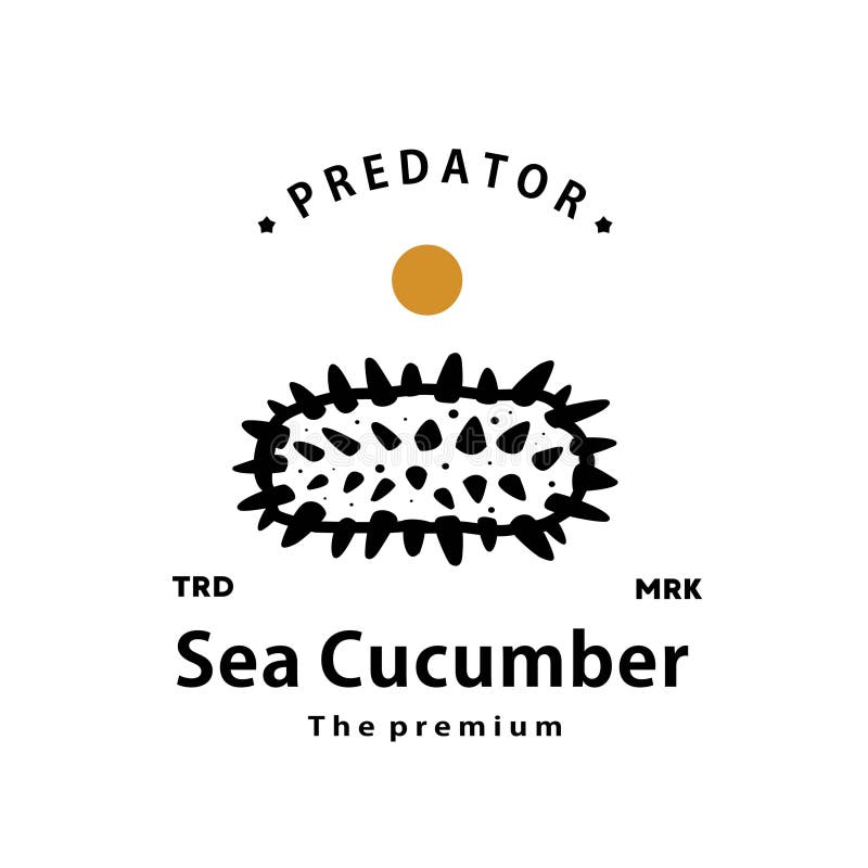 Sea Cucumber Logo Vector Outline Silhouette Art Icon Stock Vector ...