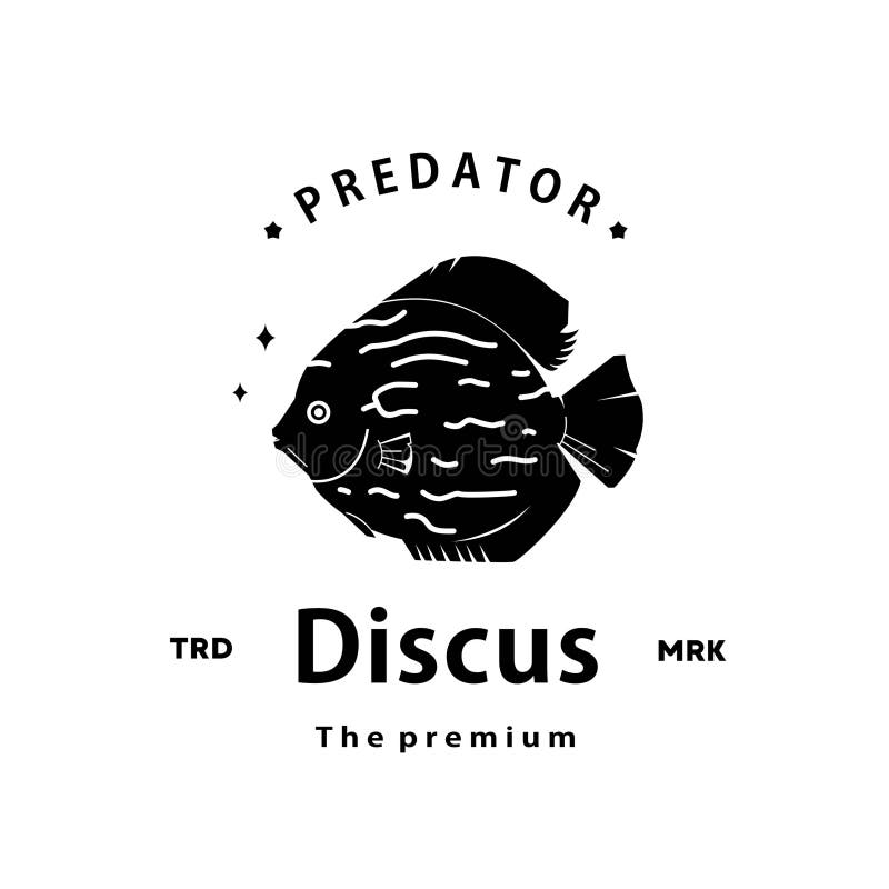 Discus Logo Vector Outline Silhouette Art Icon Stock Vector ...