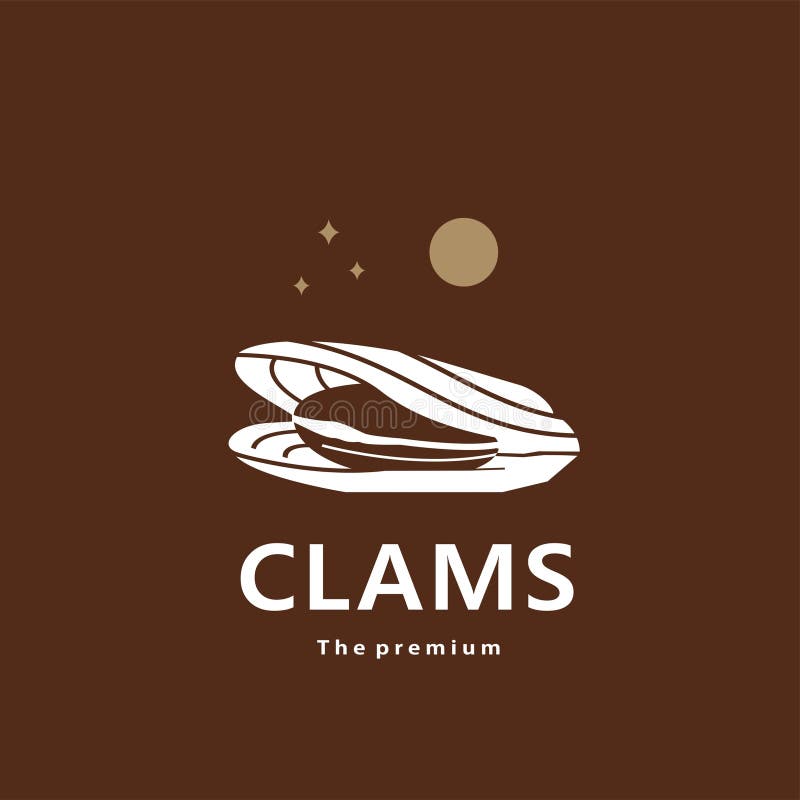 Animal Clams Natural Logo Vector Icon Silhouette Stock Vector ...