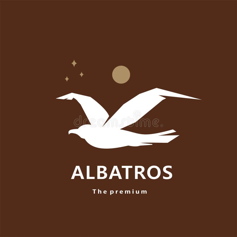 Animal Albatros Natural Logo Vector Icon Silhouette Stock Vector ...