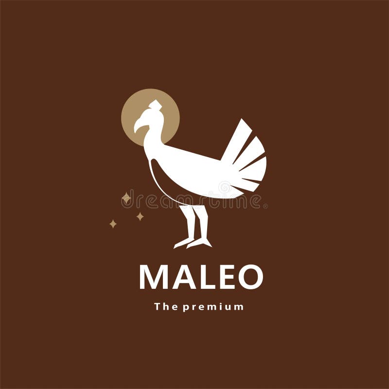 Animal Maleo Natural Logo Vector Icon Silhouette Stock Vector ...