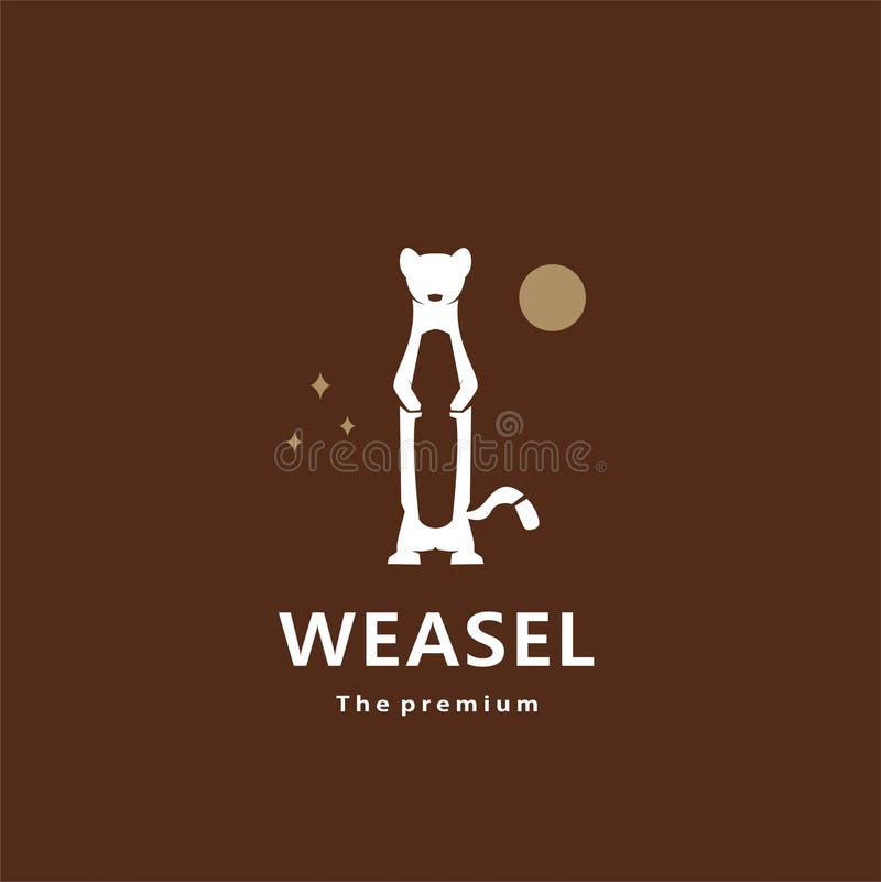 Animal Weasel Natural Logo Vector Icon Silhouette Stock Vector ...