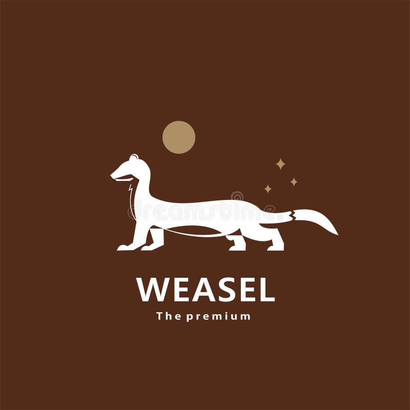 Animal Weasel Natural Logo Vector Icon Silhouette Stock Vector ...