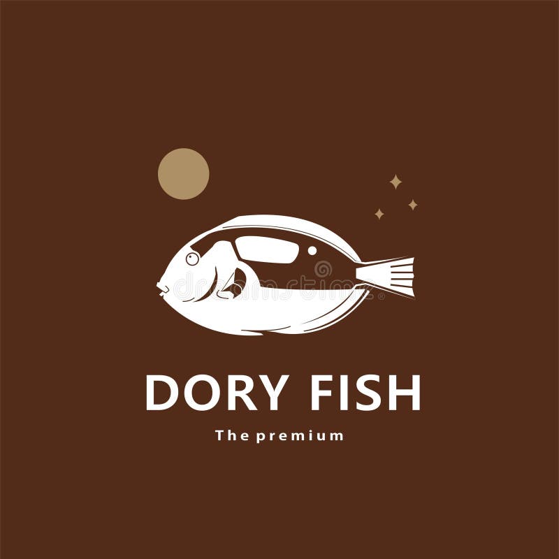Animal Dory Fish Natural Logo Vector Icon Silhouette Stock Vector ...