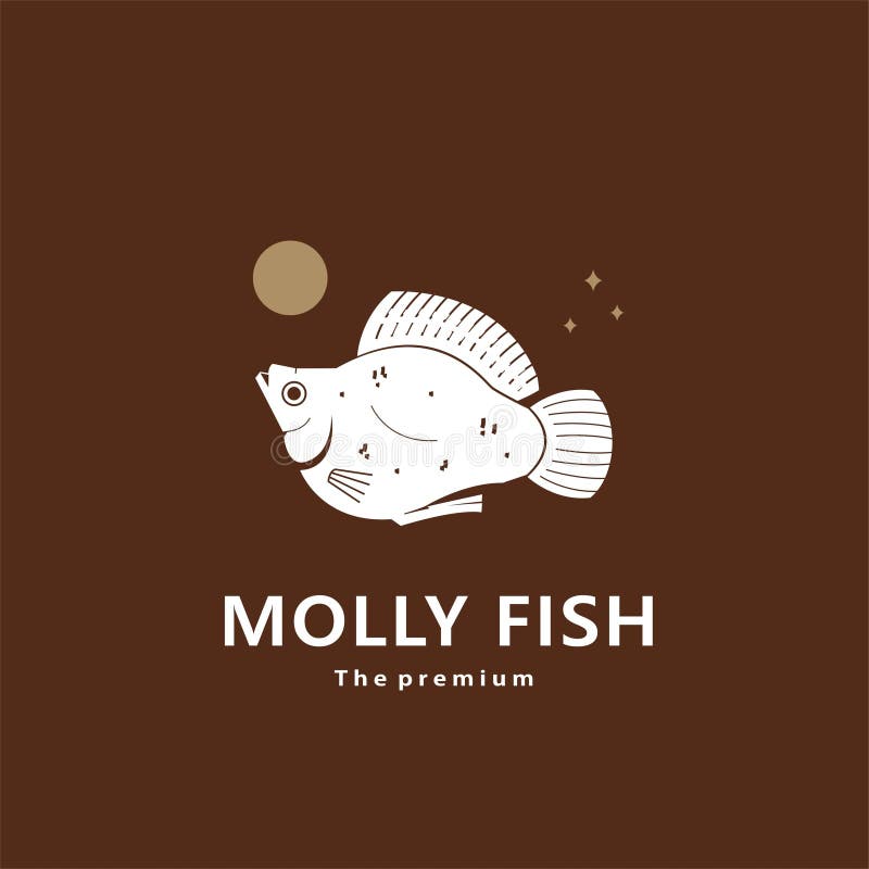 Animal Molly Fish Natural Logo Vector Icon Silhouette Stock Vector ...