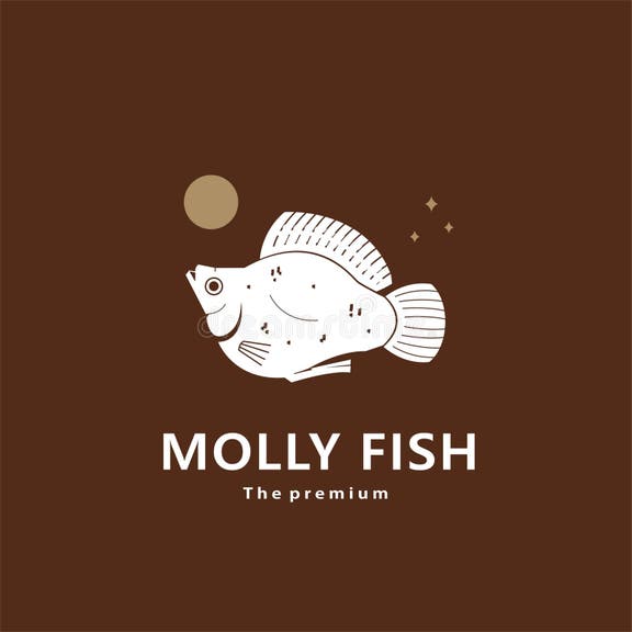 Animal Molly Fish Natural Logo Vector Icon Silhouette Stock Vector ...