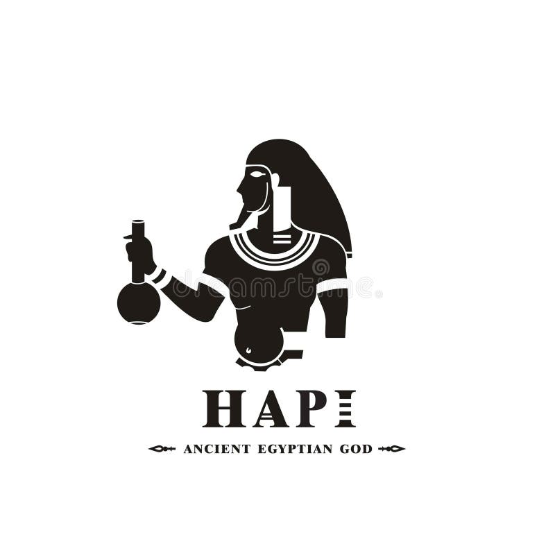 Egyptian God Hapi Silhouette Stock Illustrations – 2 Egyptian God Hapi ...