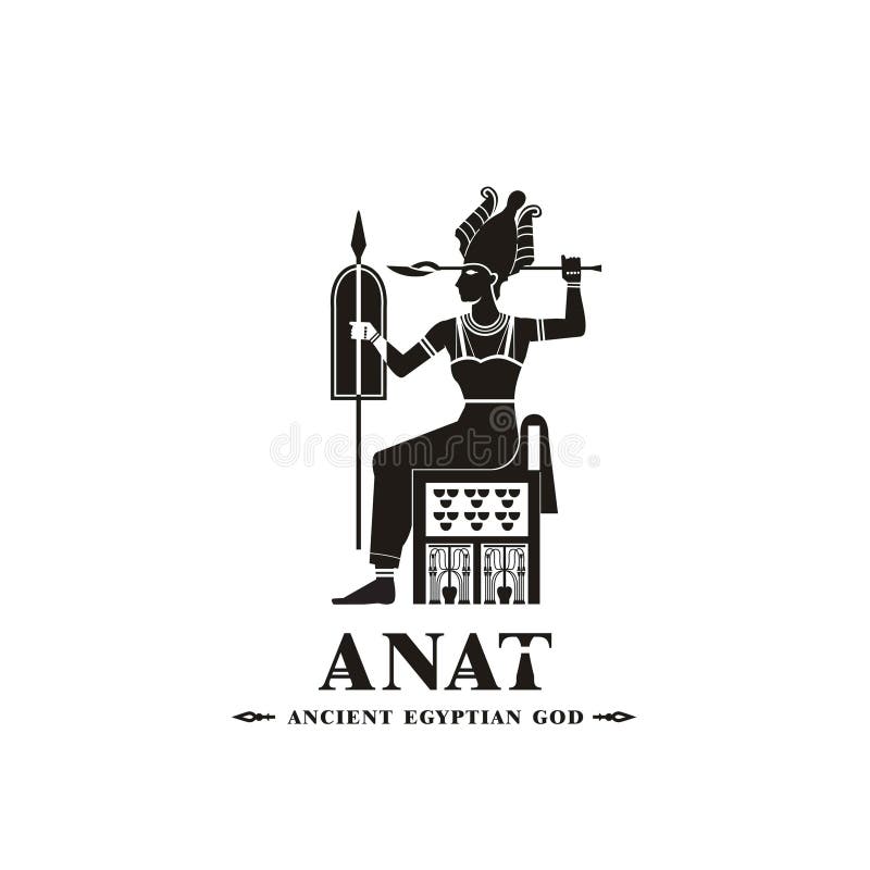 Egyptian God Anat Silhouette Stock Illustrations – 1 Egyptian God Anat ...