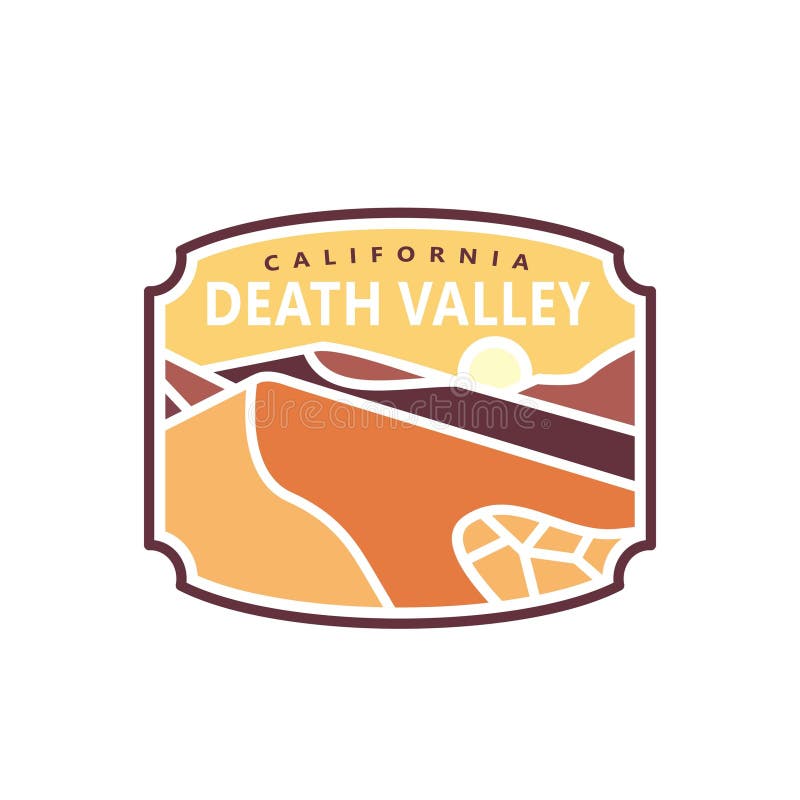 Death Valley National Park Logo Vector Design Stock Vector ...