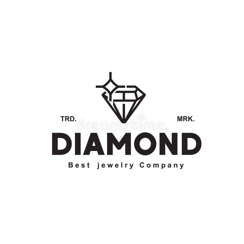 Vector Illustration of Diamond Jewelry Logo Icon for the Trade Industry ...