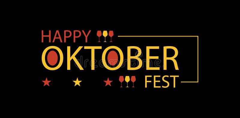 Oktoberfest Spirit with Chic Text Art Design Stock Vector ...