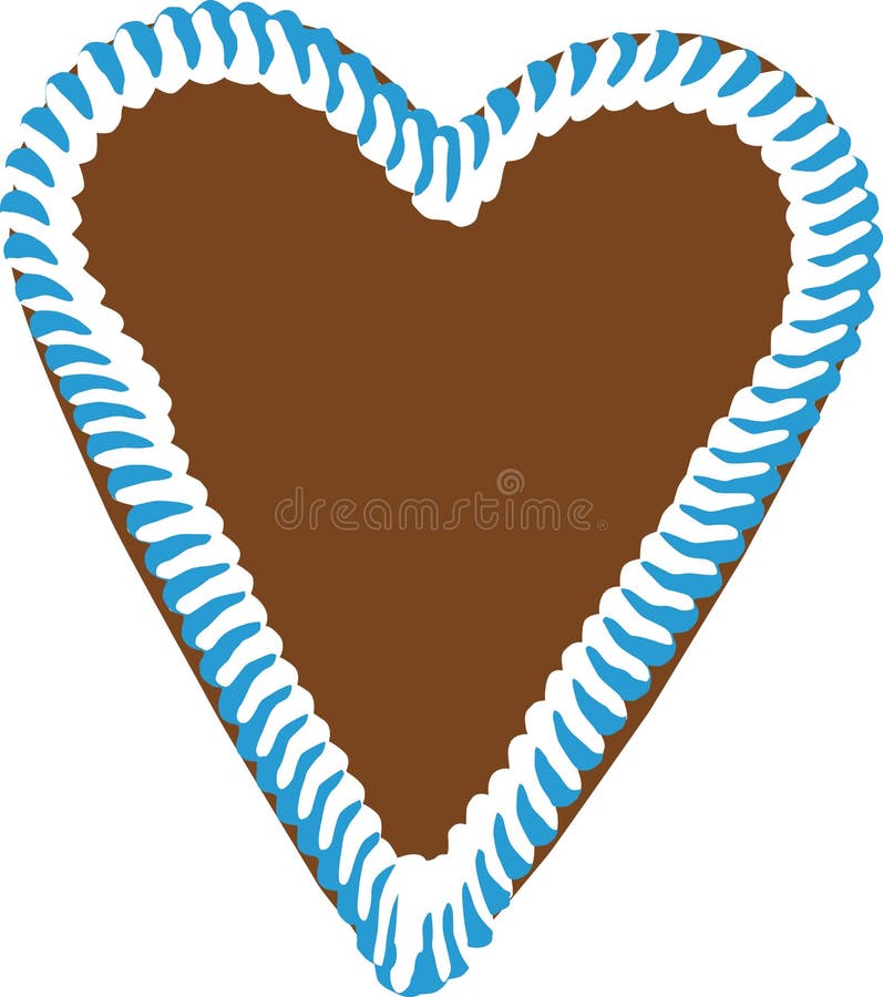 Oktoberfest Gingerbread Heart Stock Vector - Illustration of souvenir ...