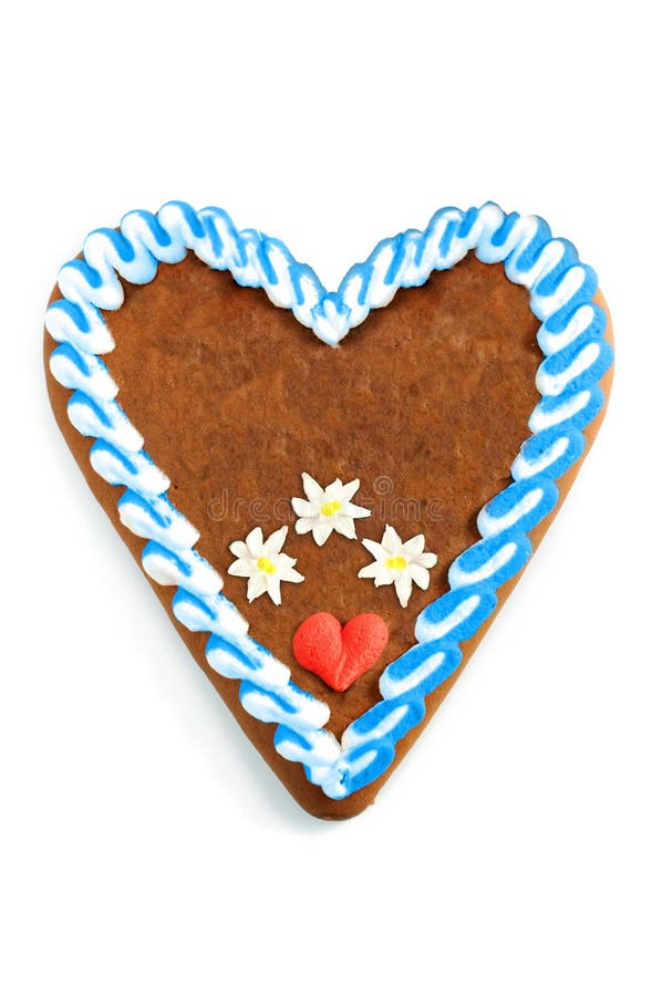 Oktoberfest Gingerbread Heart Stock Photo - Image of gingerbread ...