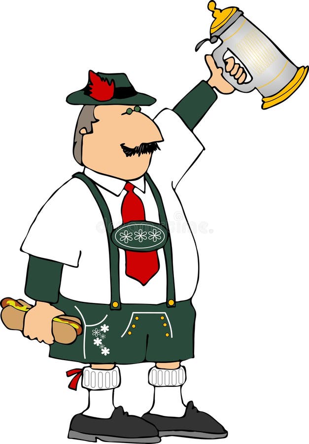 German Beer Stein Cartoon