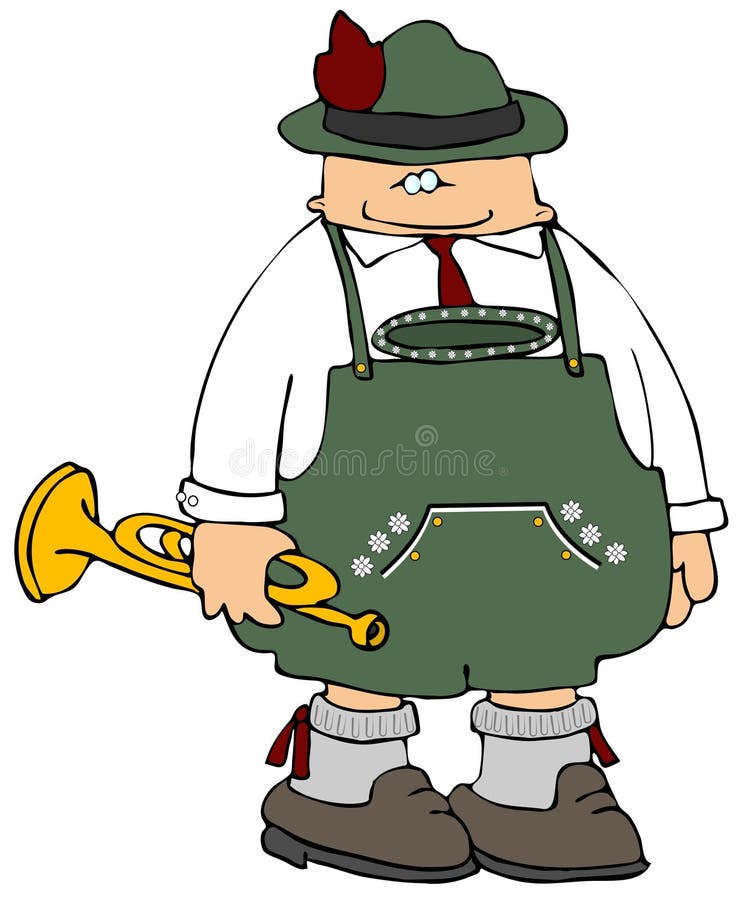 German tuba player stock illustration. Illustration of germany - 1310508