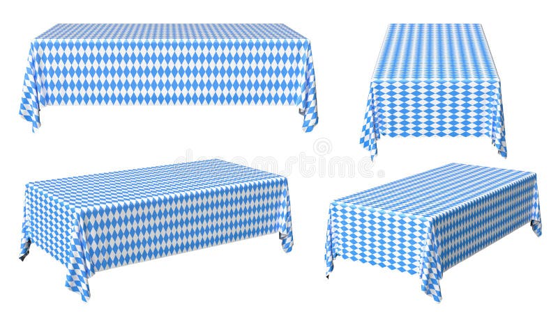 Oktoberfest Rectangular Tablecloth Set Stock Illustration - Illustration of dinner, banquet ...