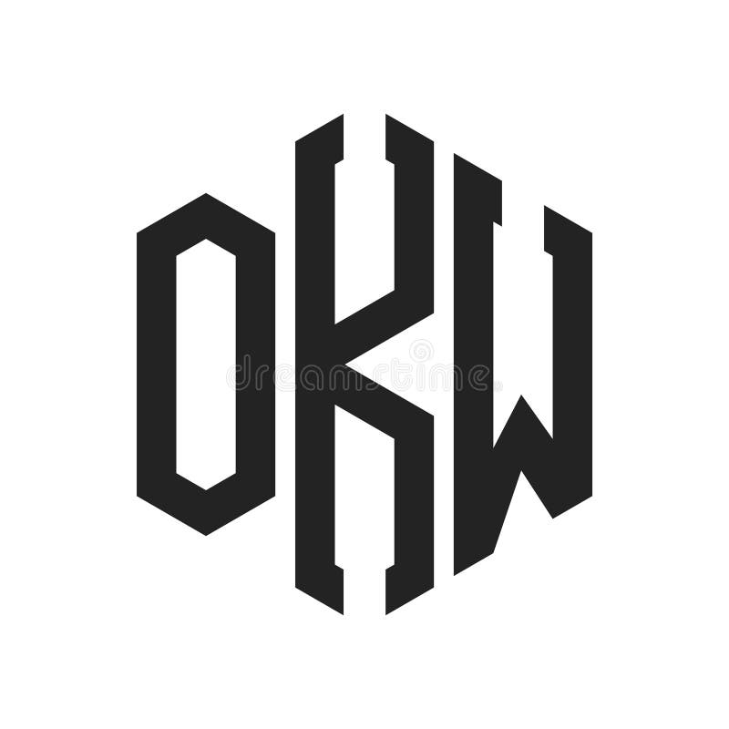 OKW Logo Design. Initial Letter OKW Monogram Logo Using Hexagon Shape ...