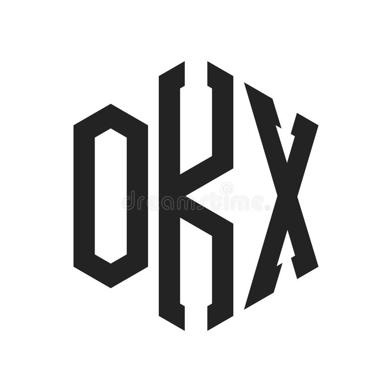 OKX Logo Design. Initial Letter OKX Monogram Logo Using Hexagon Shape ...