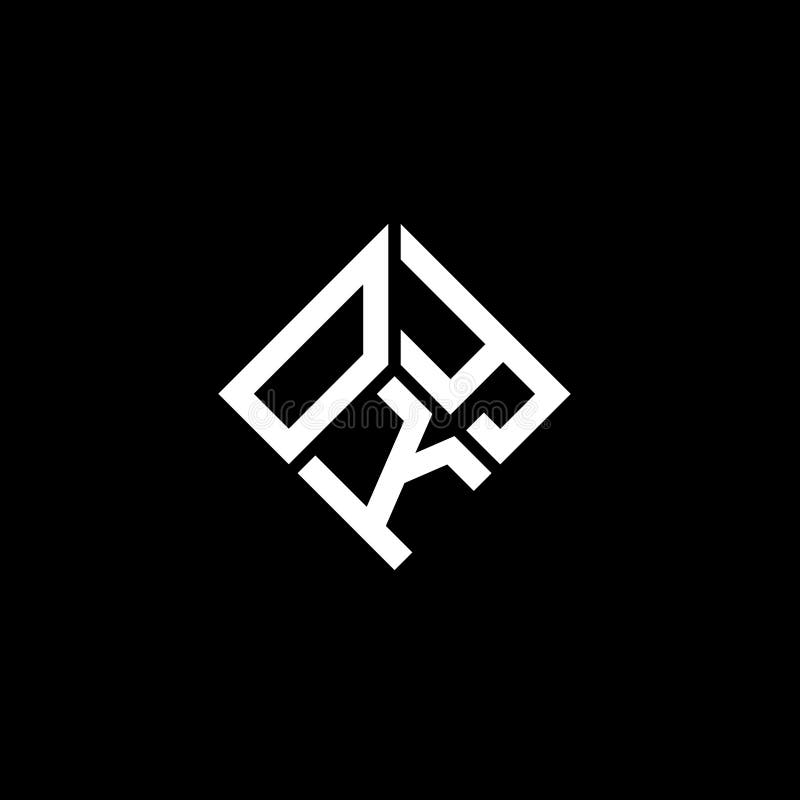 OKY Letter Logo Design on Black Background. OKY Creative Initials ...